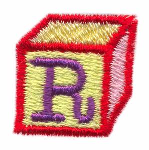 Custom Embroidery Designs By Stitchitize Building Block Letter R