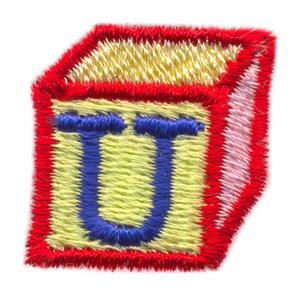 Custom Embroidery Designs By Stitchitize Building Block Letter U