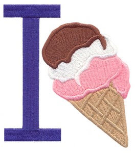 Custom Embroidery Designs By Stitchitize Children's Alphabet Letter I ...