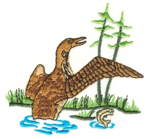 Custom Embroidery Designs By Stitchitize Loon