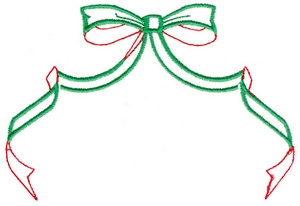 Custom Embroidery Designs By Stitchitize Top Bow border