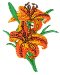 Custom Embroidery Designs By Stitchitize Tiger Lilies