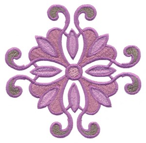 Custom Embroidery Designs By Stitchitize Floral Swag Border Center
