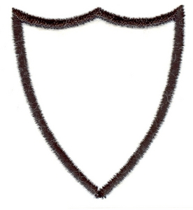 Custom Embroidery Designs By Stitchitize Shield Outline
