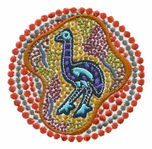 Custom Embroidery Designs By Stitchitize Emu Dot Art