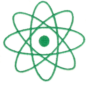 Custom Embroidery Designs By Stitchitize Atomic / Solar System Symbol