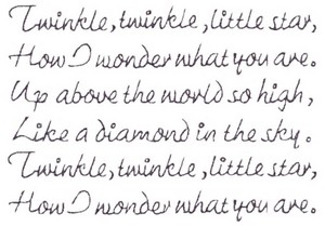 Custom Embroidery Designs By Stitchitize Twinkle, Twinkle Little Star Text