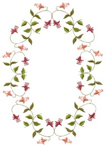 Custom Embroidery Designs By Stitchitize Fuschia Border (MacroHoop)