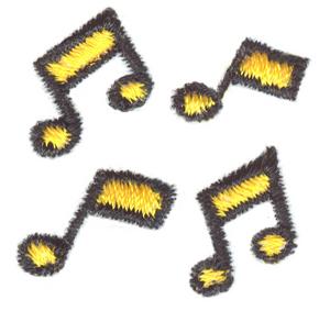 Custom Embroidery Designs By Stitchitize Mini Musical Notes
