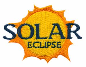 Custom Embroidery Designs By Stitchitize Solar Eclipse Logo