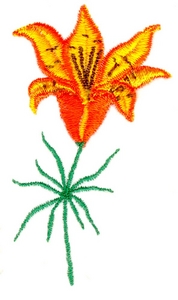 Custom Embroidery Designs By Stitchitize Saskatchewan Flower - Tiger Lily